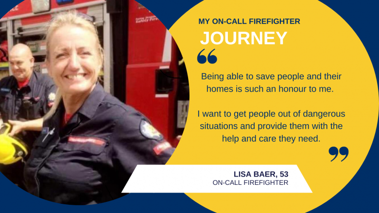 Lisa shares how she became an on-call firefighter after her daughter ...