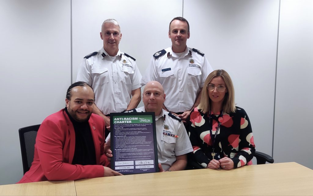 Service Signs Anti-Racism Charter - Shropshire Fire & Rescue Service